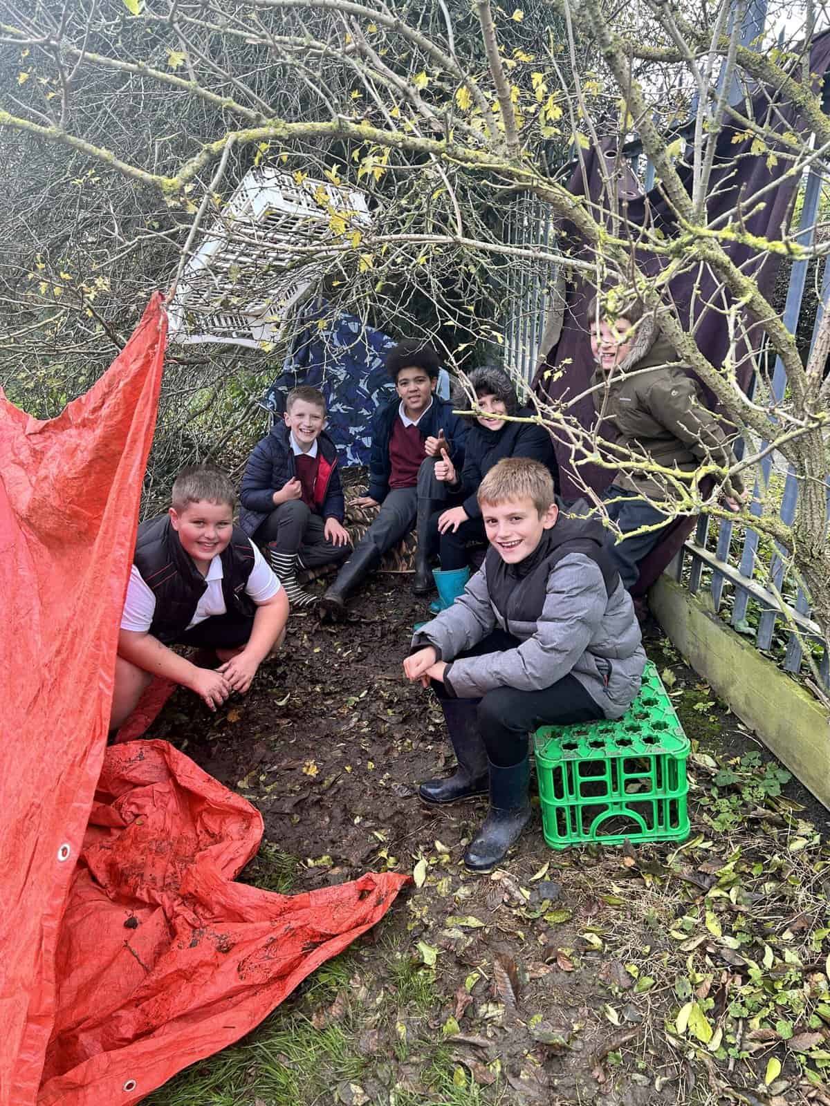 Y6 shelter building – St. Cuthbert's Catholic Primary School